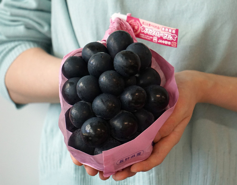 大房『ナガノパープル』長野県産ぶどう 秀品 2房（1房：約700g）簡易箱 ※冷蔵｜美味お取り寄せ。dancyu