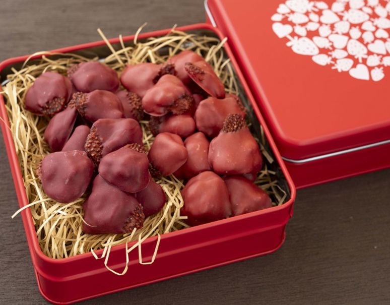 メゾンジブレー 『あまおう苺のチョコレート』 1箱（いちごチョコ、木いちごチョコ各80gずつ）※常温｜美味お取り寄せ。dancyu